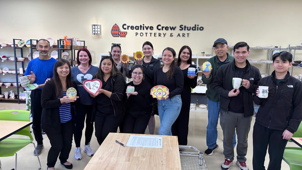 Team Irene, Pottery Painting, Jan 10th 2:00-4:00pm - Creative Crew Studio